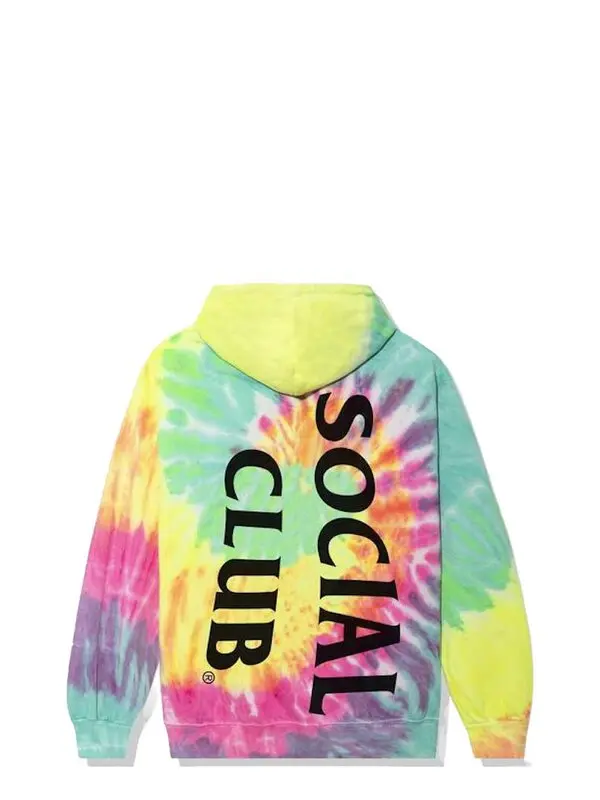 ANTI SOCIAL SOCIAL CLUB Vertical Horizon Hoodie - Rainbow Tie Dye