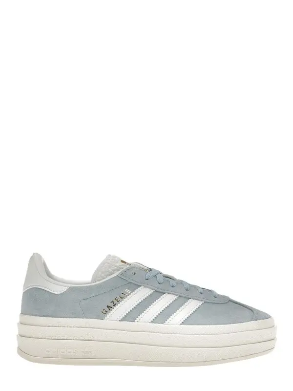 Adidas Gazelle Bold Sneakers - Clear Sky Blue/cloud White/gold Metallic