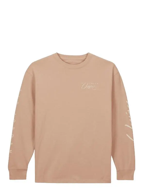 JORDAN X Union Mj Long Sleeve Tee Shirt - Bio Beige/coconut Milk