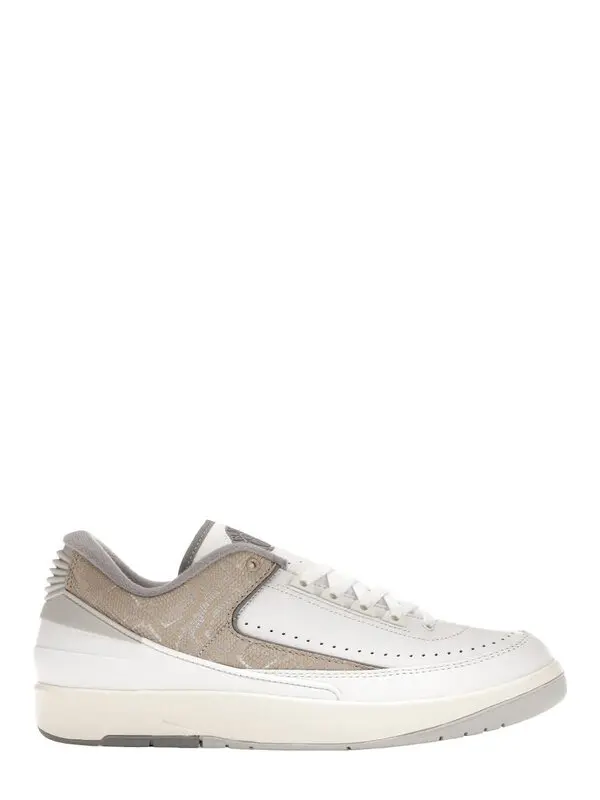 JORDAN 2 Retro Low Python Sneakers - White/cement Grey/sanddrift