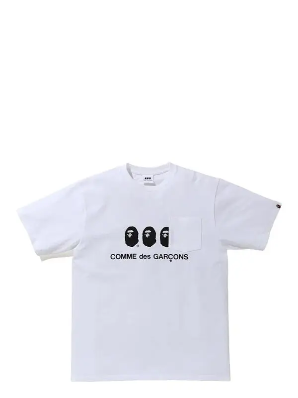 A BATHING APE X Cdg Osaka Pocket Tee Shirt - White
