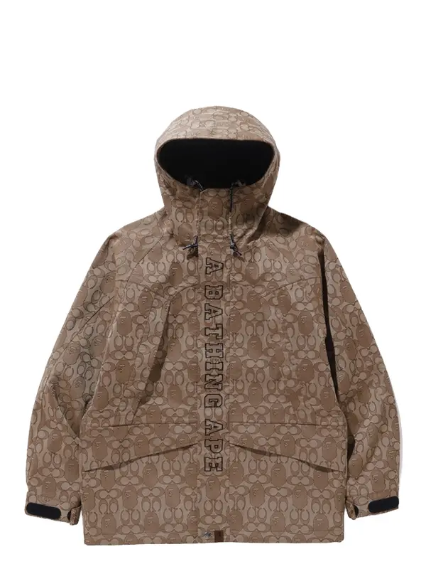 BAPE X Coach Snowboard Jacket - Brown