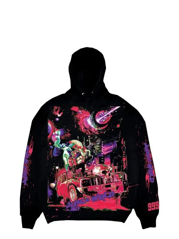JUICE WRLD X Vlone Galaxy Hoodie - Black