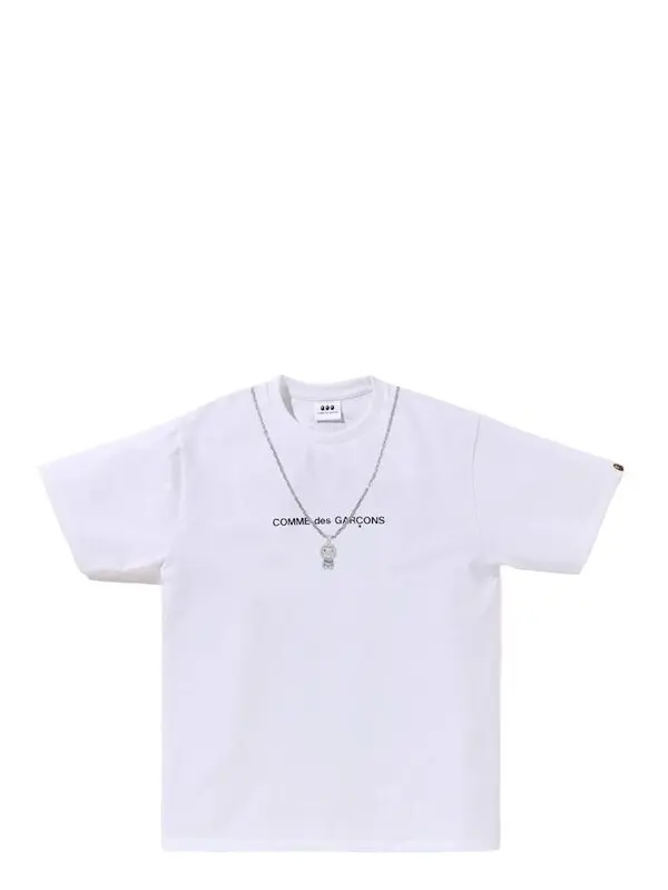 A BATHING APE X Comme Des Garcon Osaka Baby Milo Chain #2 Tee Shirt - White