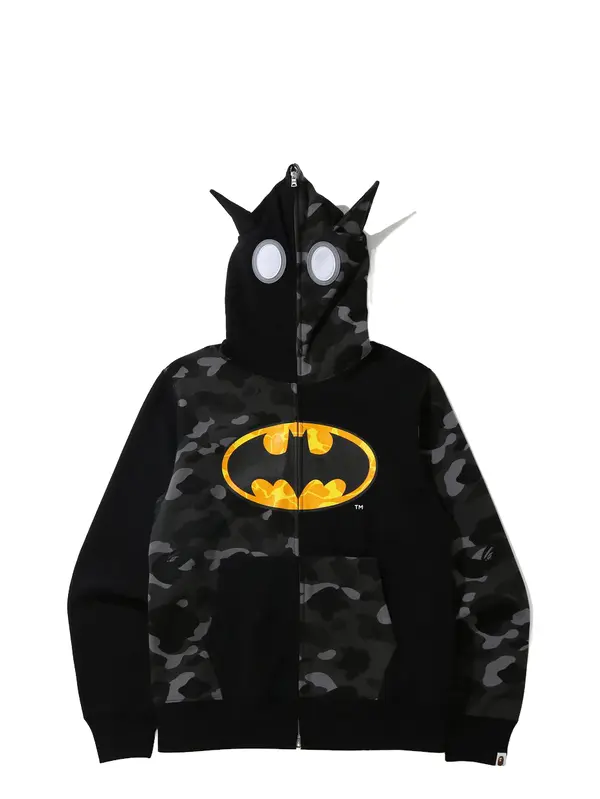 BAPE X Dc Batman Full Zip Hoodie - Black