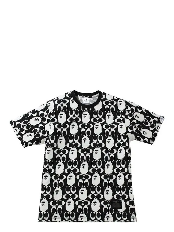 A BATHING APE X Coach Tee Shirt - Black