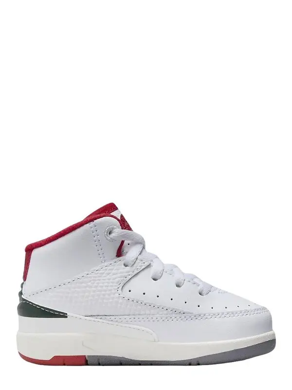 JORDAN 2 Retro Sneakers - White/fire Red