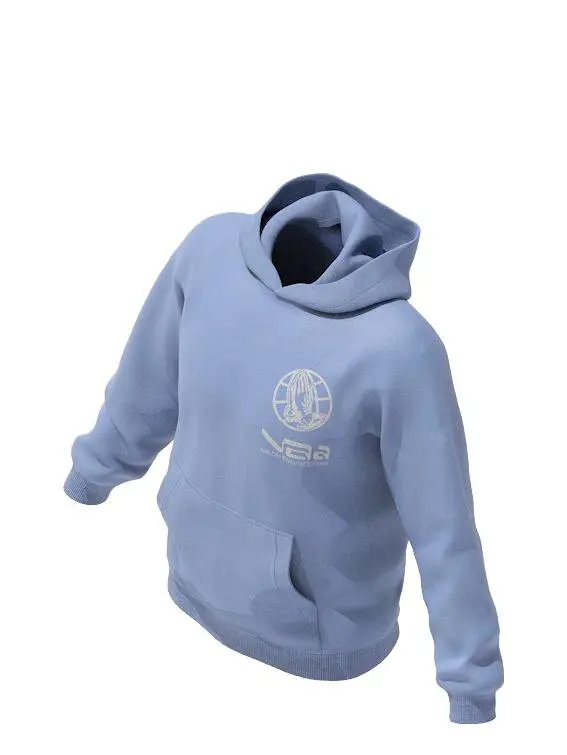 DRAKE Air Masks Hoodie - Pale Blue
