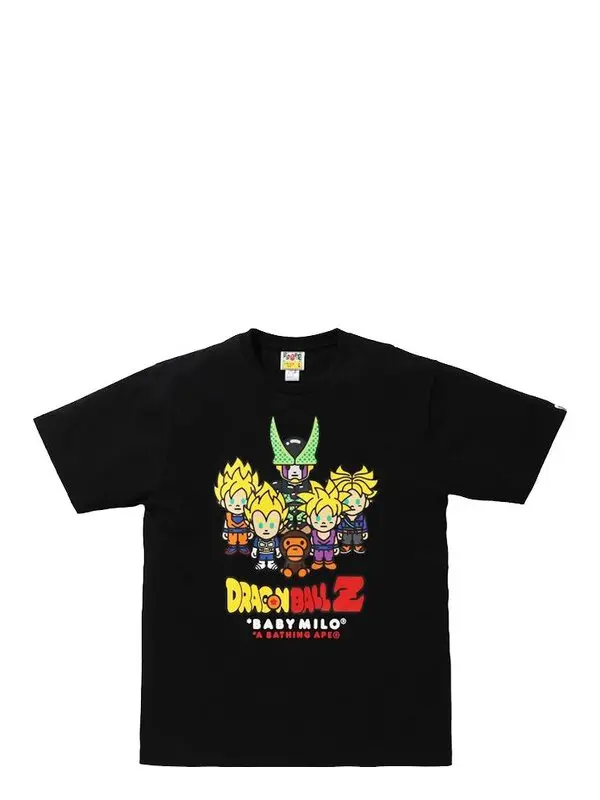 A BATHING APE X Dragon Ball Z Baby Milo Super Saiyan & Cell Tee Shirt - Black