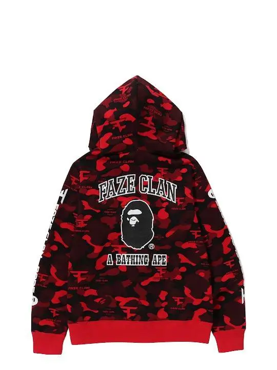 BAPE X Faze Clan Full Zip Hoodie - Red