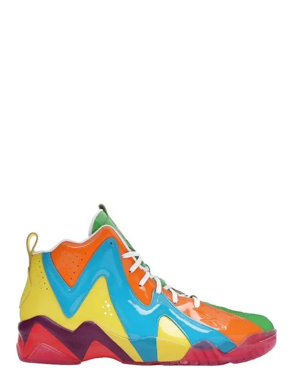 REEBOK Kamikaze Ii Candy Land High-top Sneakers - Super Green/bright Orange/blue Bomb