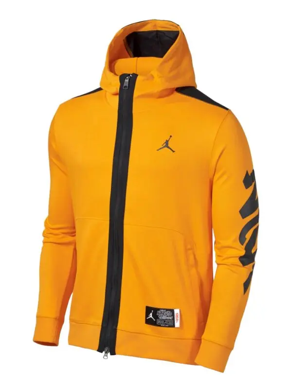 JORDAN X Zion X Naruto Full Zip Top Hoodie - Orange