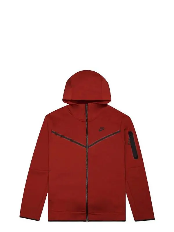 Nike Sportswear Tech Fleece Hoodie - Gym Red/black