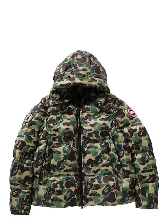 A BATHING APE X Canada Goose Crofton Puffer Jacket - Green