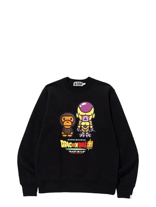 BAPE X Dragonball Super Golden Frieza Crewneck Sweatshirt - Black