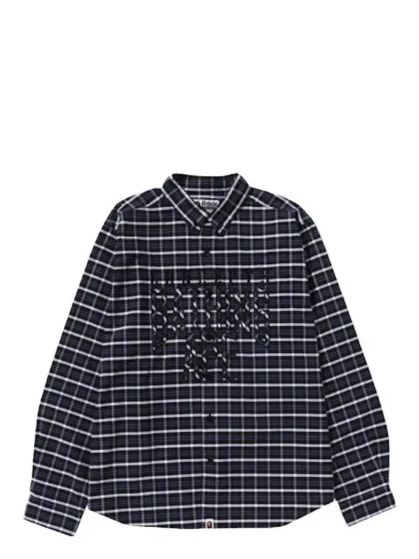 A BATHING APE X Concepts Oxford Check Bd Shirt - Black