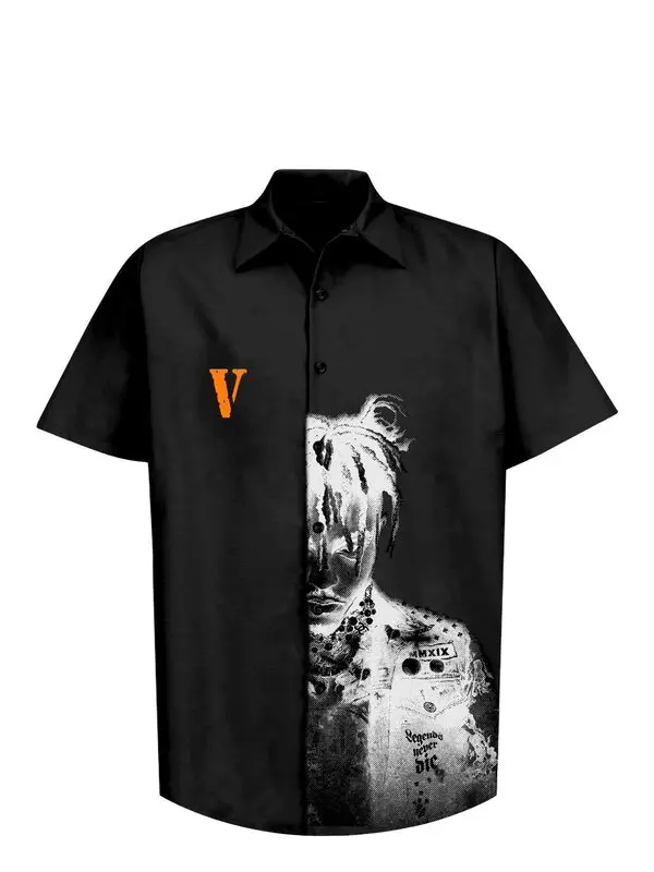 JUICE WRLD X Vlone Button Up - Black