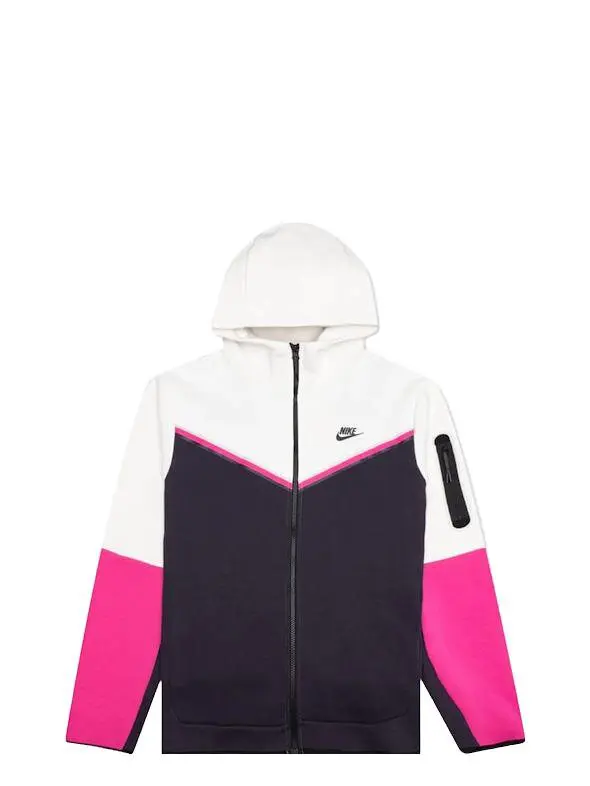 Nike Sportswear Tech Fleece Full-zip Hoodie - Phantom/cave Purple/active Pink