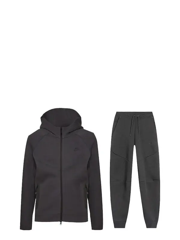 Nike Sportswear Tech Fleece Windrunner Full Zip Hoodie & Joggers Set - Anthracite/black