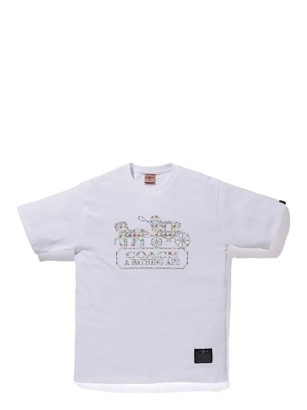 A BATHING APE X Coach Milo Tee Shirt - White