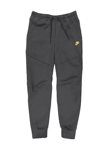 Nike Sportswear Tech Fleece Taped Joggers - Dark Smoke Grey/metallic Gold