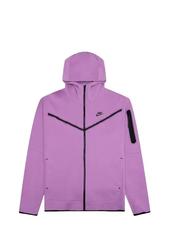 Nike Sportswear Tech Fleece Fullzip Hoodie - Violet Shock/black