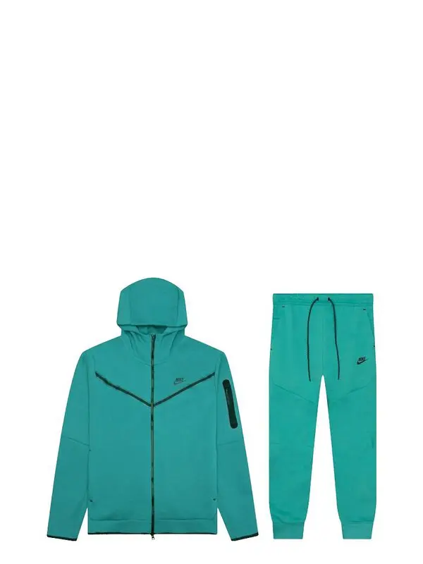 Nike Sportswear Tech Fleece Hoodie & Joggers Set - Mineral Teal/black