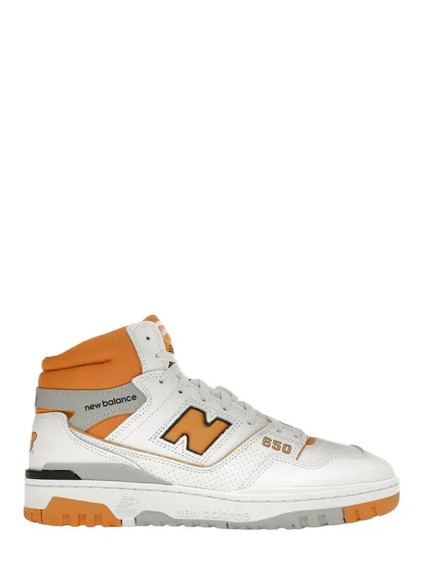 NEW BALANCE 650rin High-top Sneakers - White/canyon