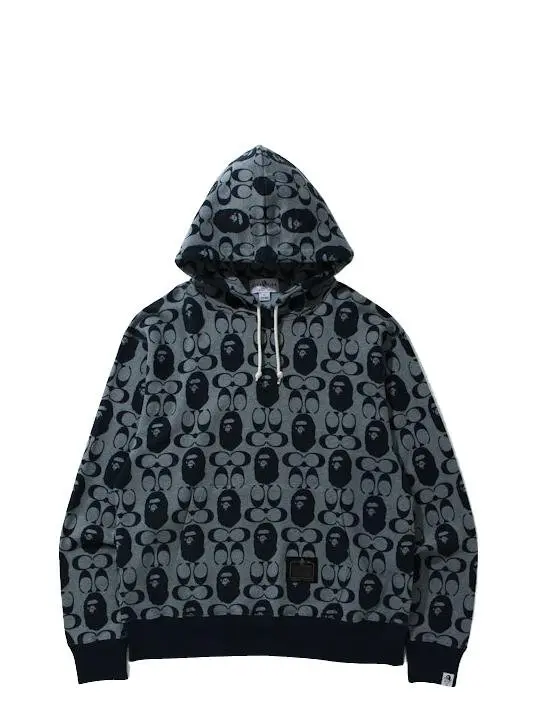 BAPE X Coach Pullover Hoodie - Navy Blue