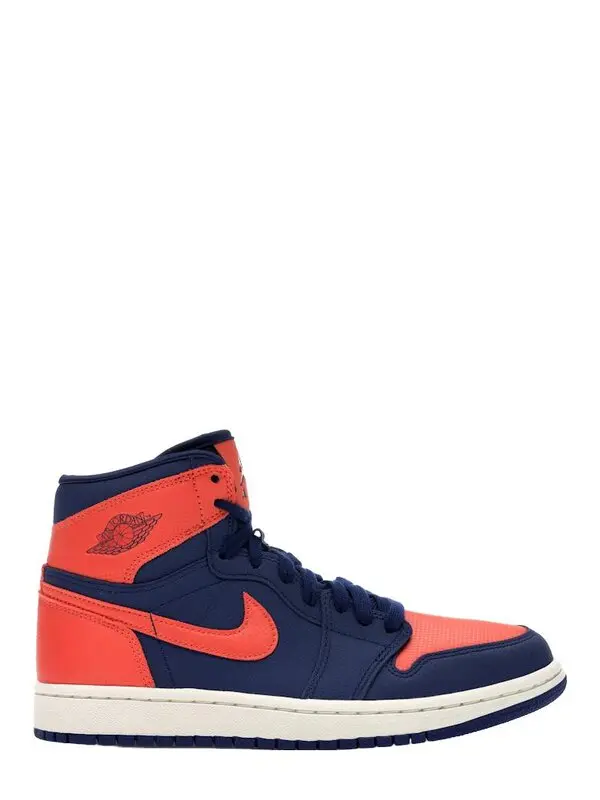 JORDAN 1 Retro High Sneakers - Blue Void/turf Orange