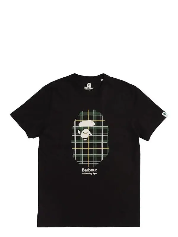 A BATHING APE X Barbour Tee Shirt - Black