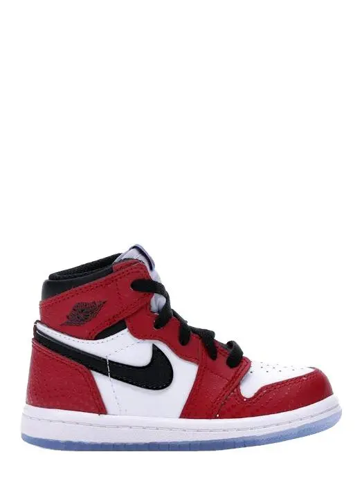 JORDAN 1 Retro High Spider-man Origin Story Sneakers - Gym Red/black/white