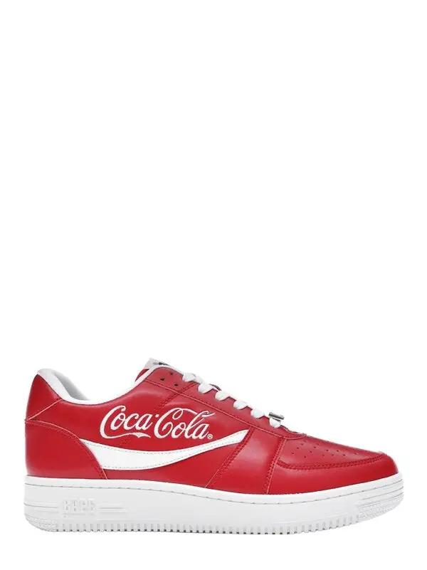 BAPE A Bathing Ape Sta Low Cocacolain Sneakers - Red/white