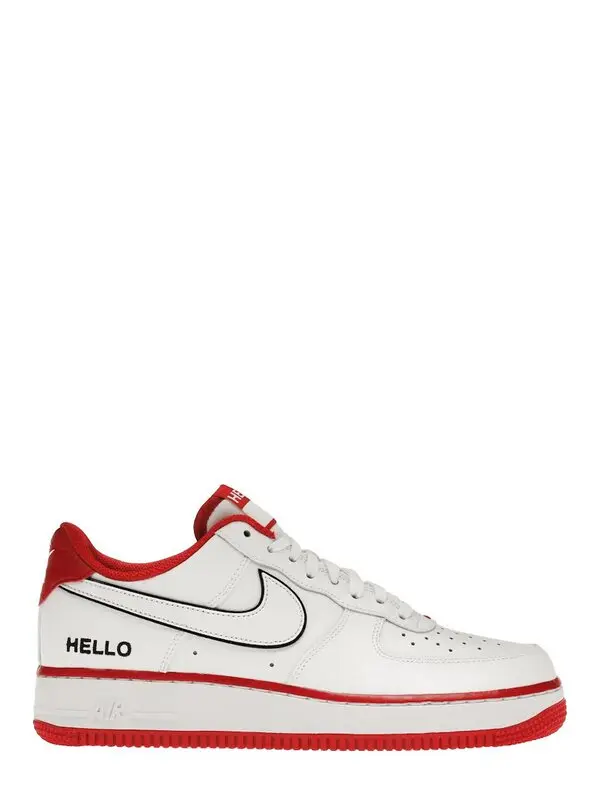Nike Air Force 1 Low '07 Lx Hello Sneakers - White/university Red/black