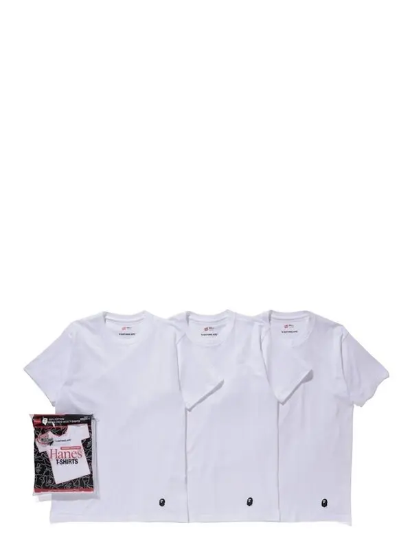 A BATHING APE X Hanes Tshirts - White