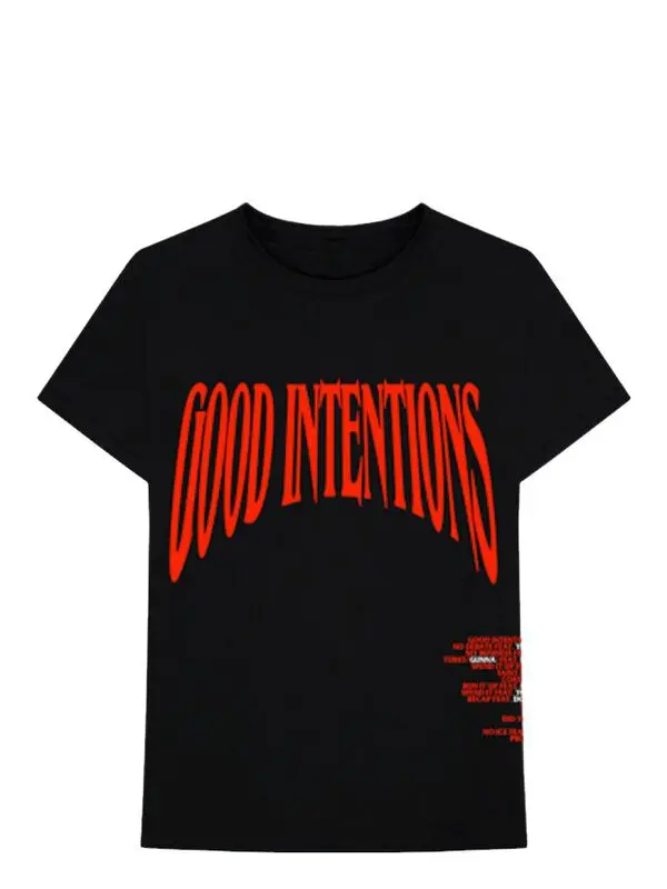 NAV X Vlone Good Intentions Tee Shirt - Black