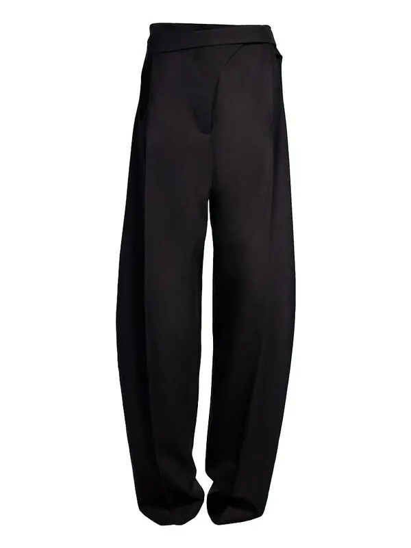 MUGLER Wool Cutout Pants - Black