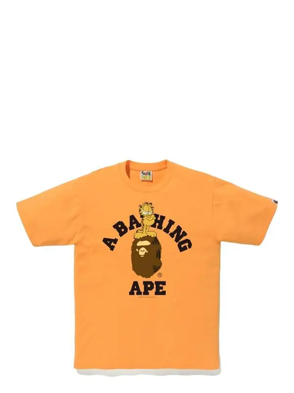 A BATHING APE X Garfield #5 Tee Shirt - Orange
