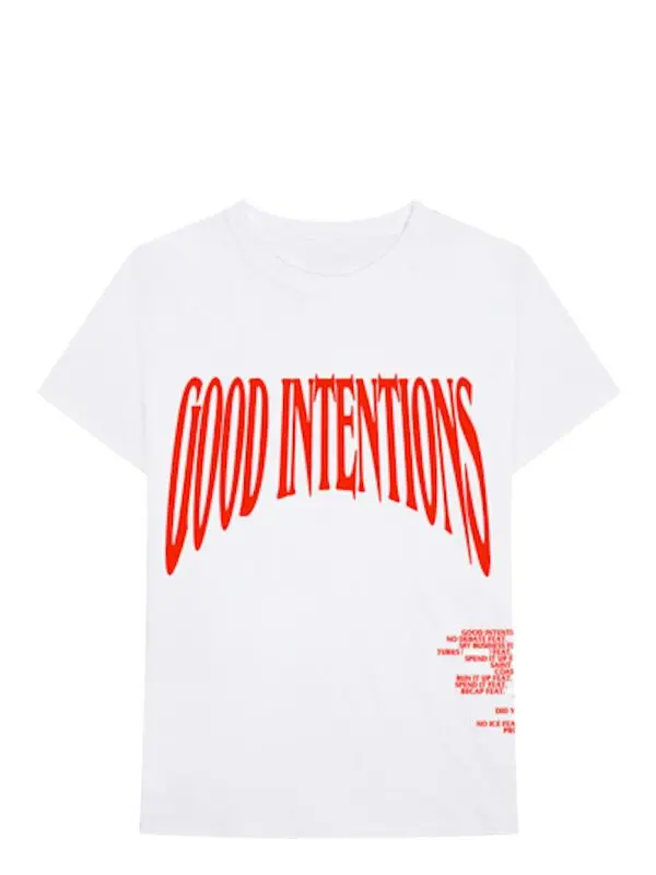 NAV X Vlone Good Intentions Tee Shirt - White