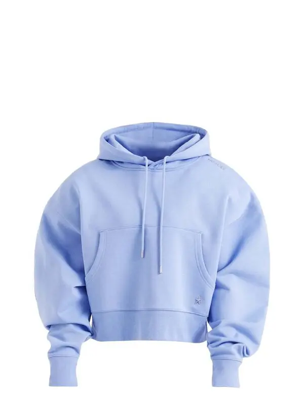 MUGLER Batwing Sleeved Hoodie - Blue