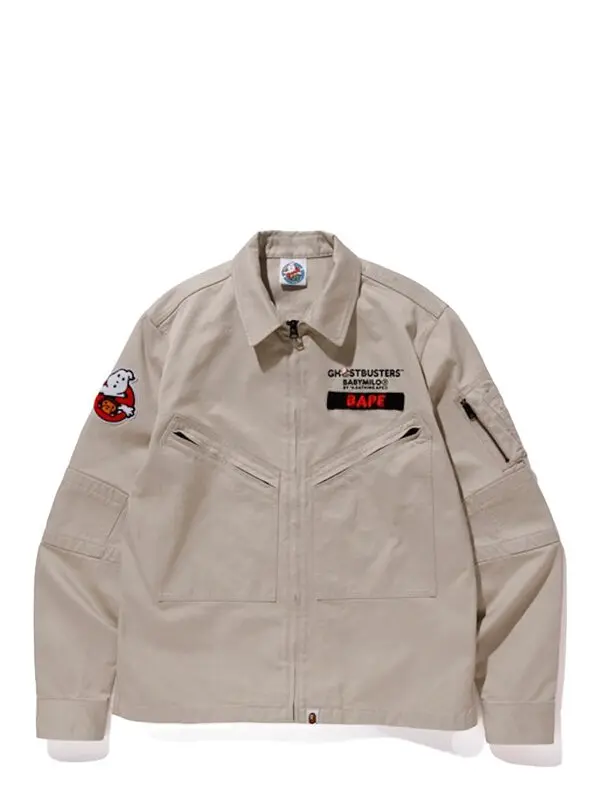 A BATHING APE X Ghostbusters Baby Milo Shirt - Beige