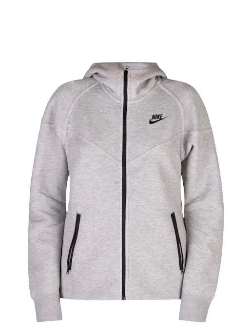 Nike Sportswear Tech Fleece Windrunner Full-zip Hoodie - Light Grey/heather/black