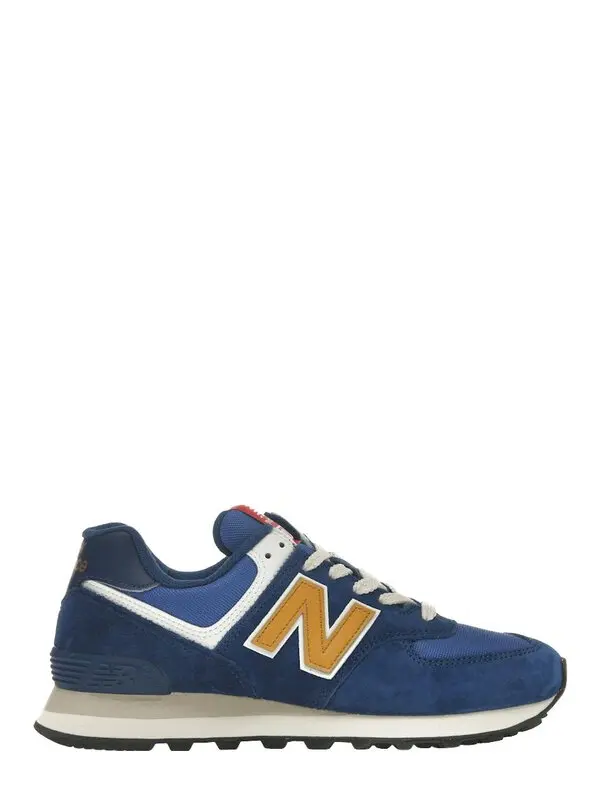 NEW BALANCE 574 Lace-up Sneakers - Royal/blue/gold