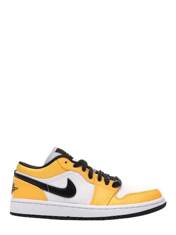 JORDAN 1 Low Sneakers - White/black/laser Orange