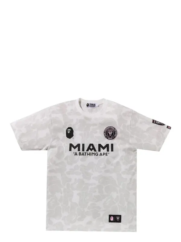 A BATHING APE X Inter Miami Cf Camo Tee Shirt - White