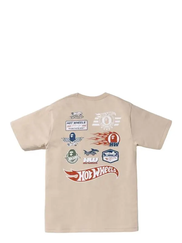 A BATHING APE X Hot Wheels Icon Tee Shirt - Beige