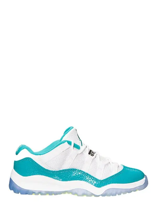 JORDAN 11 Retro Low Aqua Safari Sneakers - White/turbo Green/volt Ice