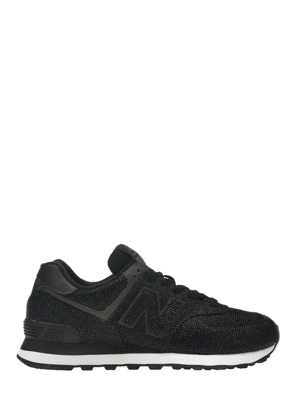 NEW BALANCE 574 Snakeskin Sneakers - Black