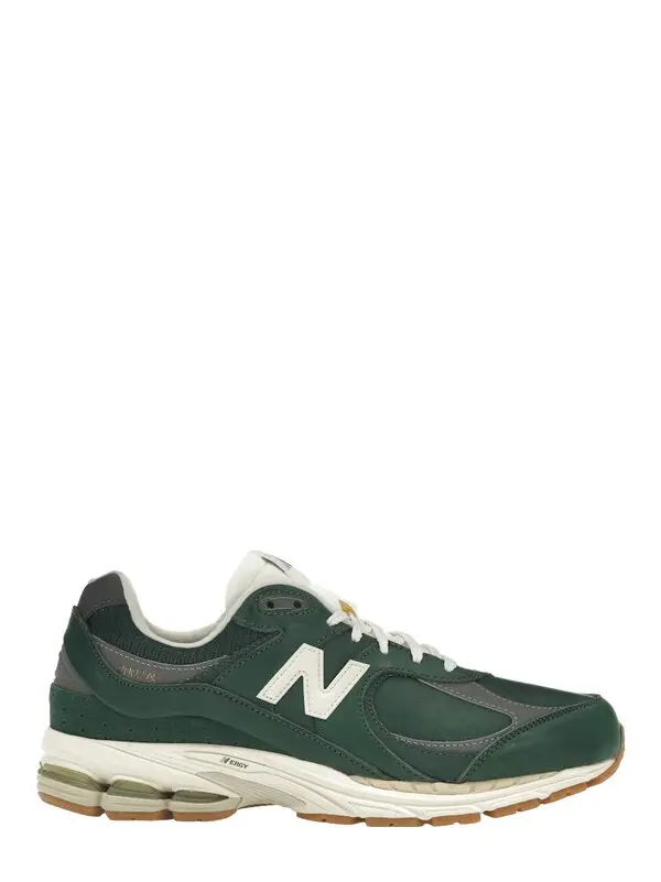 NEW BALANCE 2002r Vintage Leather Sneakers - Nightwatch Green/grey/white