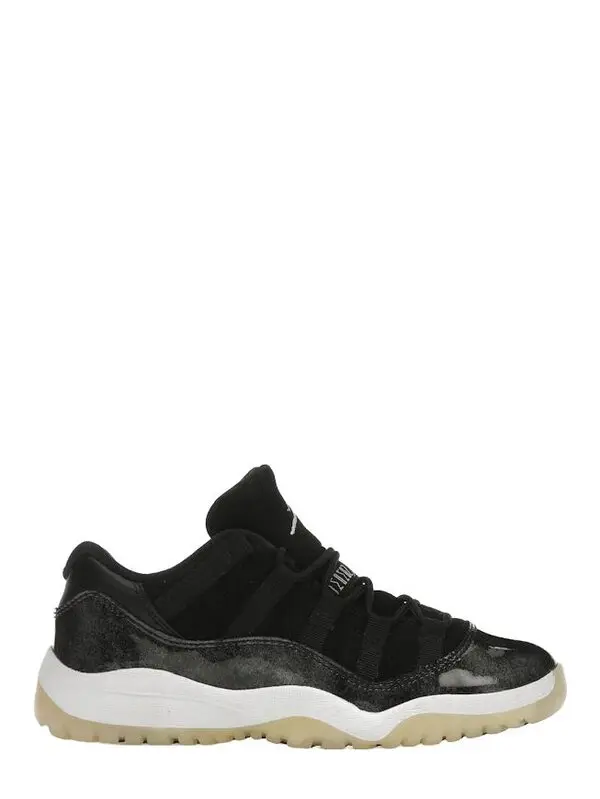 JORDAN 11 Retro Low Sneakers - Black/metallic Silver/white